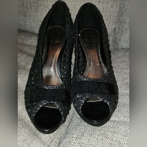 BONGO | Shoes | Bongo Shoes Open Weave Breezy High Heel Pumps Peep Open ...
